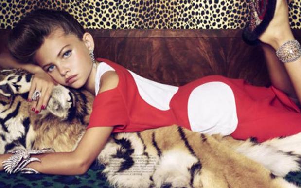 Ten Year Old Thylane Blondeau Models For French Vogue Pedestrian Tv