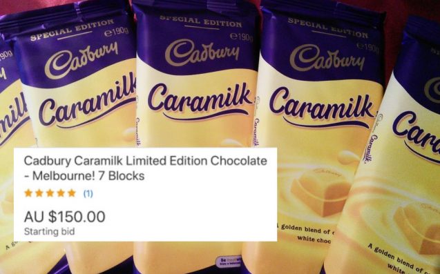 Cadbury's Limited Edition 'Caramilk' Bars Are Selling On eBay For Heaps